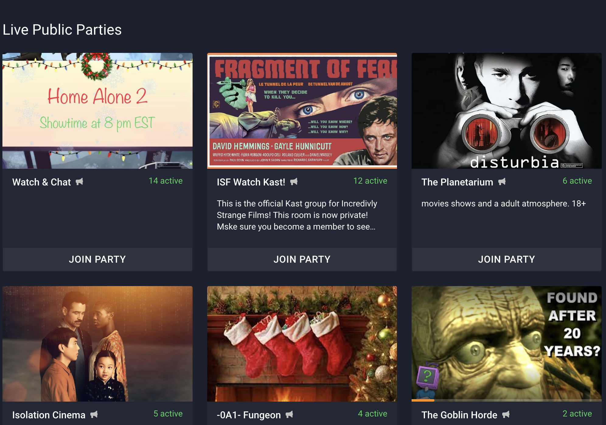 How do I join live parties? – Kast Support